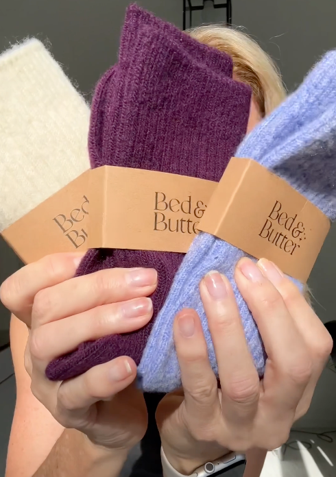 The Comfiest Socks | Wool Socks | Cashmere Wool | Bed&Butter